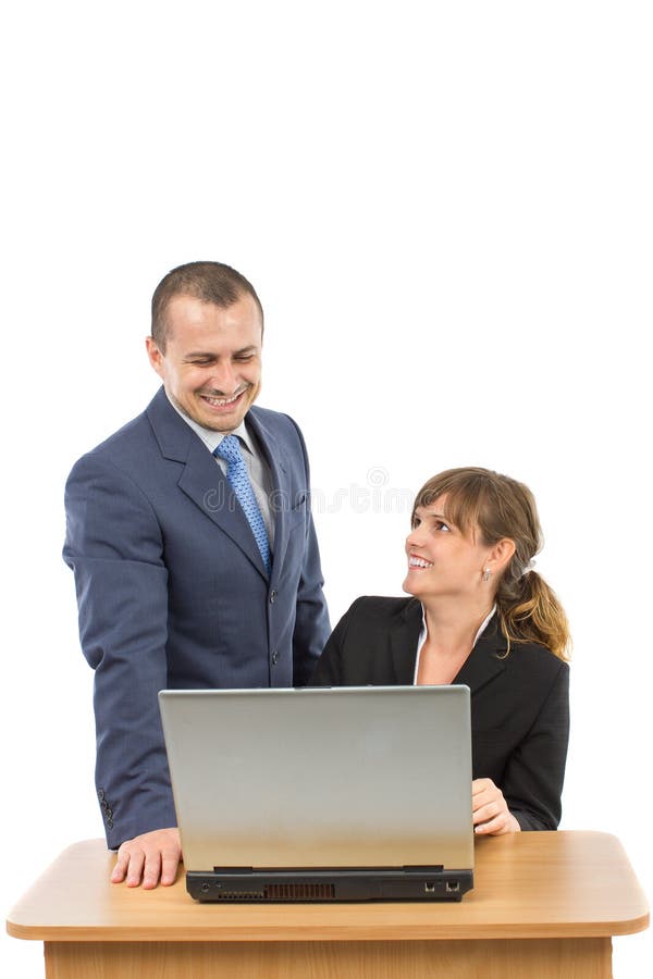 Two employees stock image. Image of smiling, caucasian - 5038465
