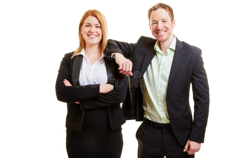 Two Business People As a Business Team Stock Image - Image of executive ...