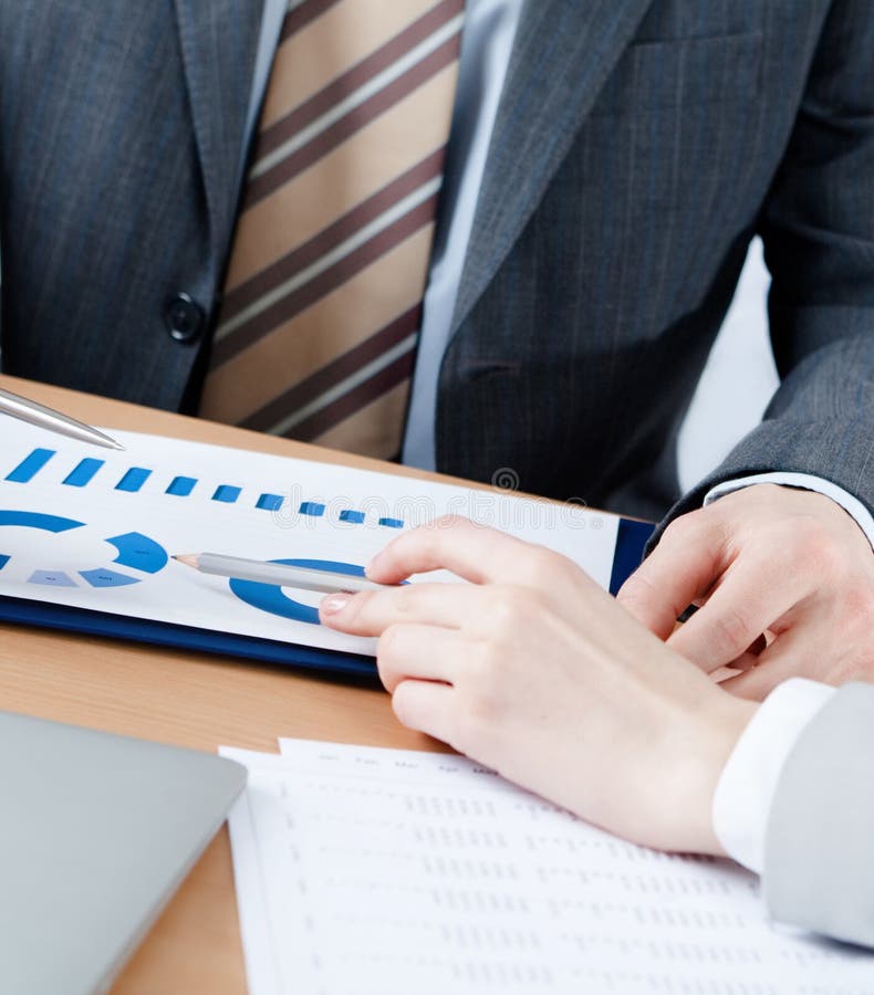 Two Business People Discuss Current Issues Stock Photo - Image of ...