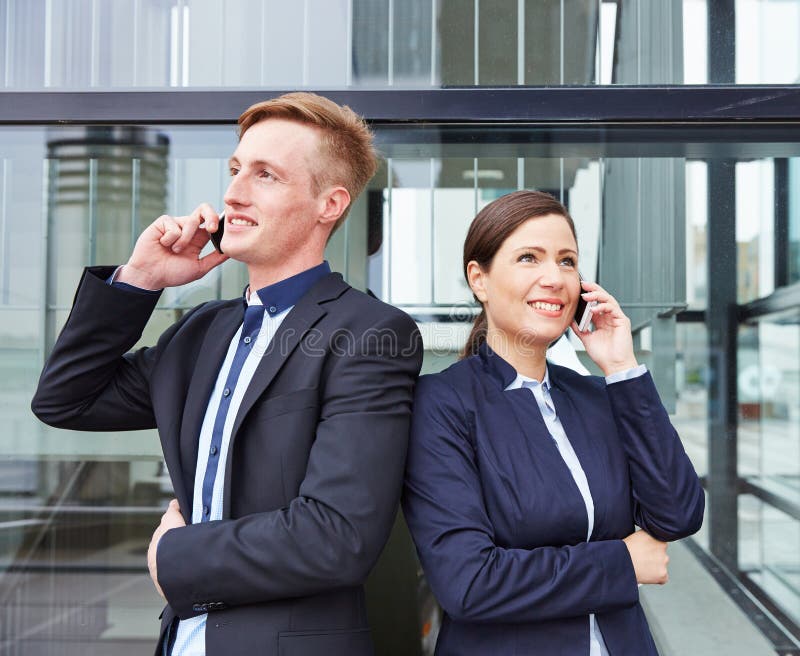 Business Man Making Cell Phone Call Stock Photo - Image of employee ...
