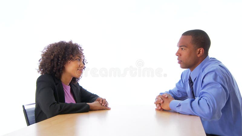 Two Business People Talking Face To Face Stock Footage - Video of ...