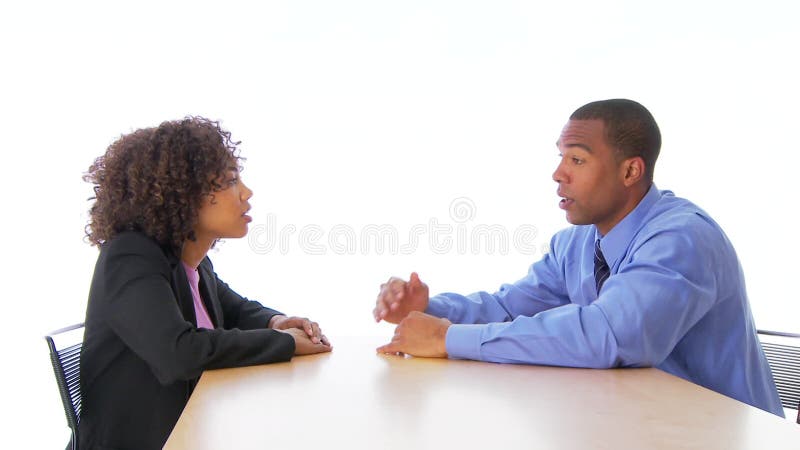 Two Business People Talking Face To Face Stock Video - Video of ...