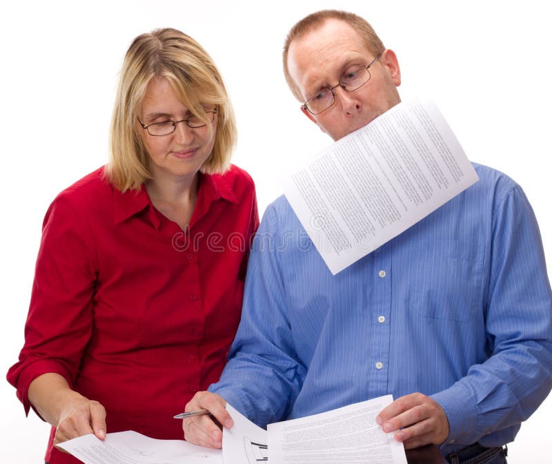Two Business People Working Stock Photo - Image of mediator ...
