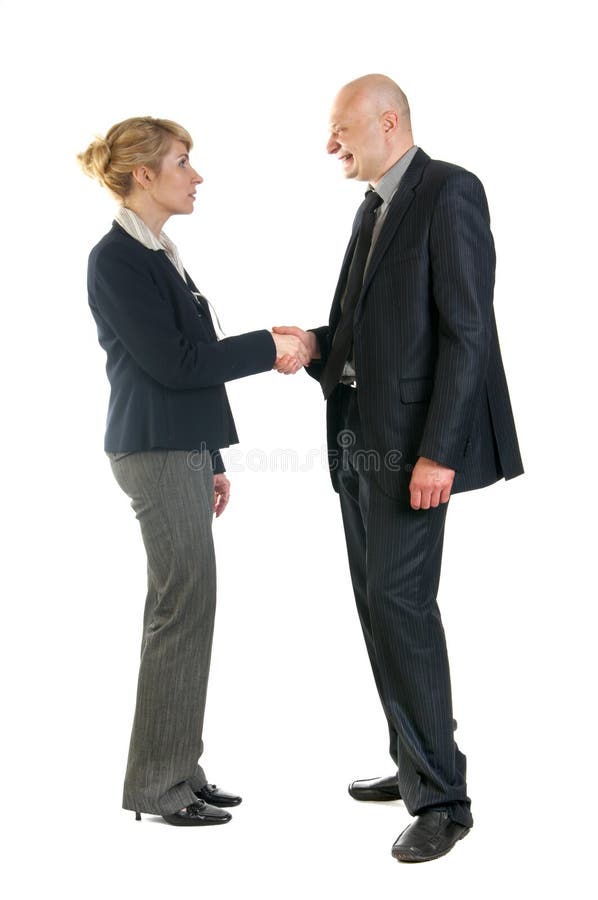 Two Business Person Shaking Hands Stock Image - Image of blank, meeting ...