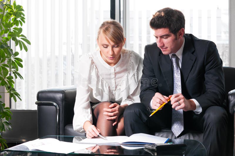 Two business persons stock image. Image of partners, professional ...