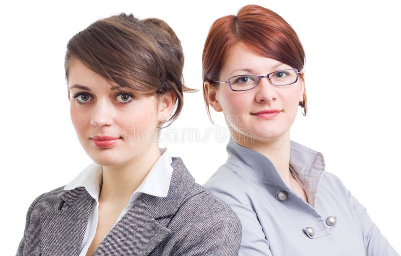 Two business women stock image. Image of light, happy - 18829249