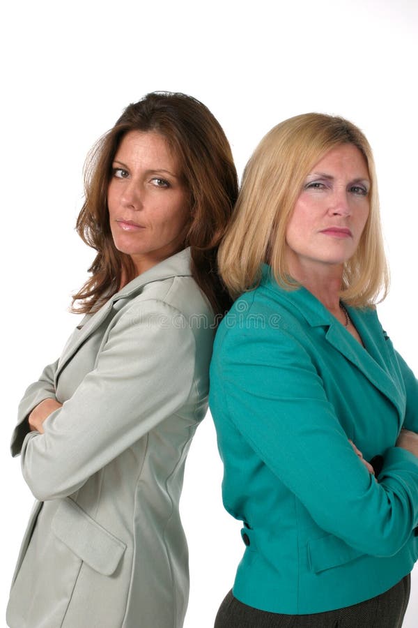 Two Business Women Back To Back 2 Stock Image - Image of corporate ...