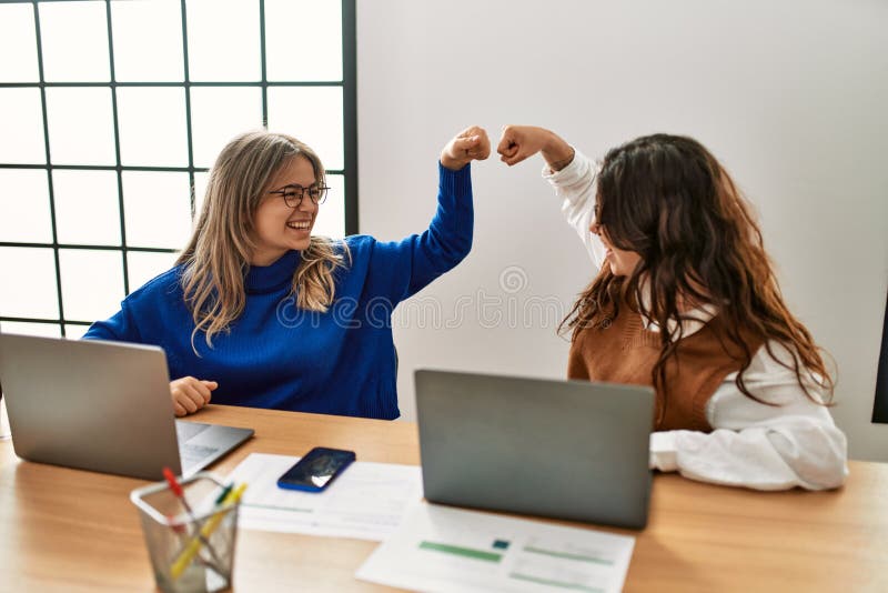 Two Workers Man and Woman Working and Arguing at the Office Stock Image ...