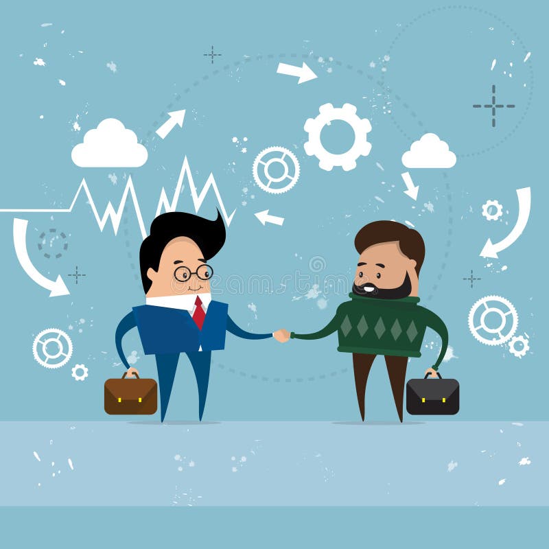 Two Businessman Hand Shake, Business Man Handshake Agreement Concept ... Two Businessman Hand Shake, Business Man Handshake Agreement Concept ...
