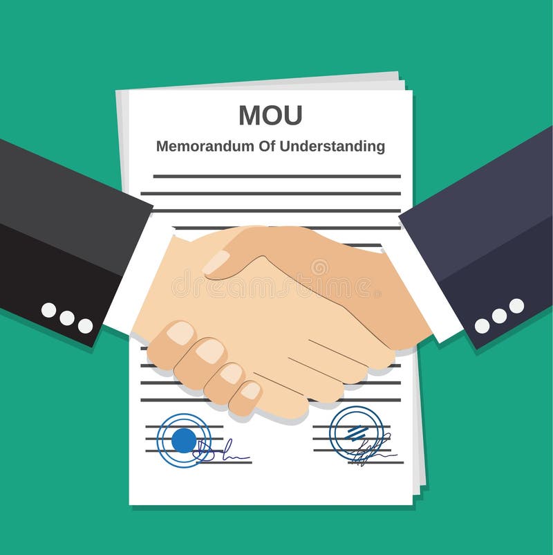 MOU Memorandum of Understanding Handshake Stock Vector - Illustration ...
