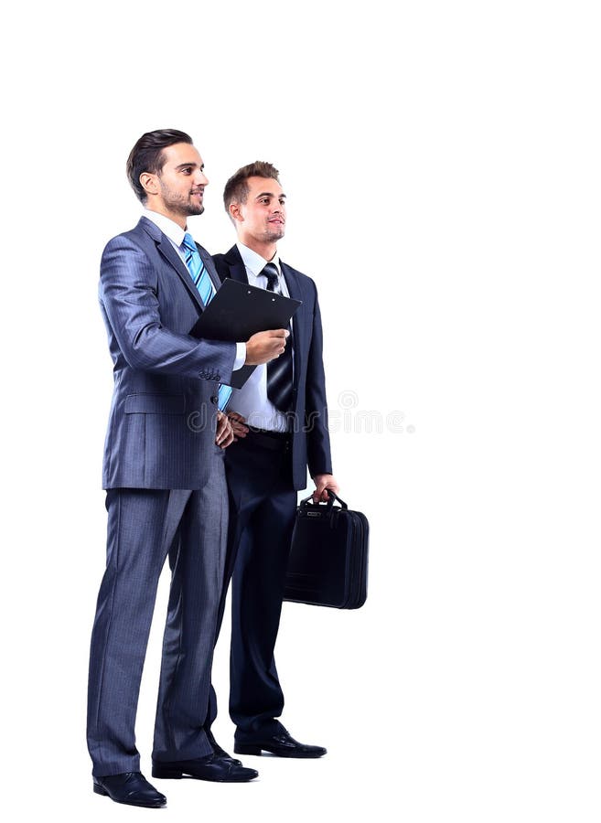 Two businessmen discussing stock image. Image of conversation - 23642309