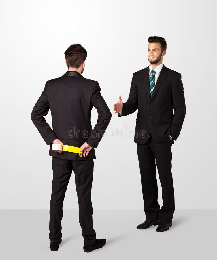 Two Businessman Shake Hands Stock Image - Image of holding, businessman ...