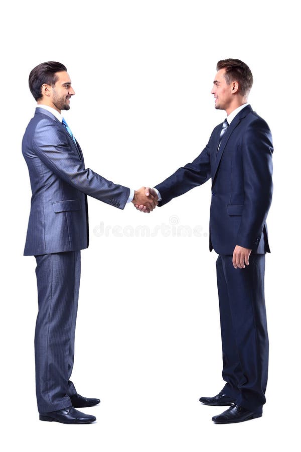 Two Businessman Shaking Hands Stock Photo - Image of handshake ...