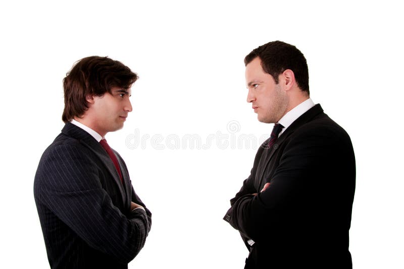 Two Businessman Standing Face To Face Stock Image - Image of fashion ...