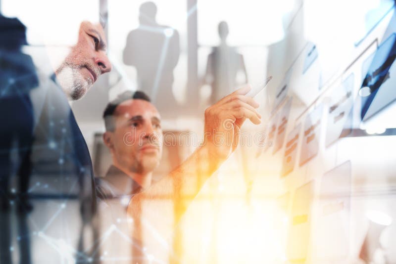 Business Man Exhibits a Project To His Boss Stock Image - Image of ...