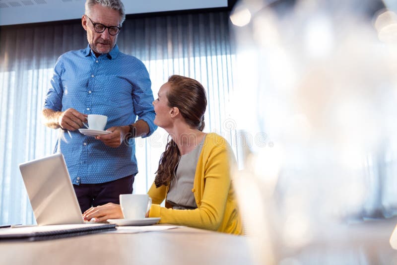 Two Businessmen Having a Break at Work Stock Photo - Image of dressed ...