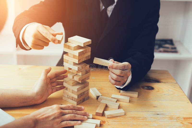 Two Businessmen Help Create Stability Together with Strategy Con Stock ...