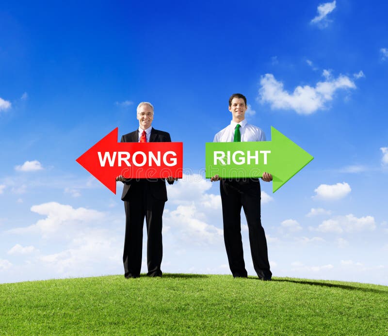 Wrong or Right Ethical Question Stock Image - Image of ethics, wrong ... Wrong or Right Ethical Question Stock Image - Image of ethics, wrong ...