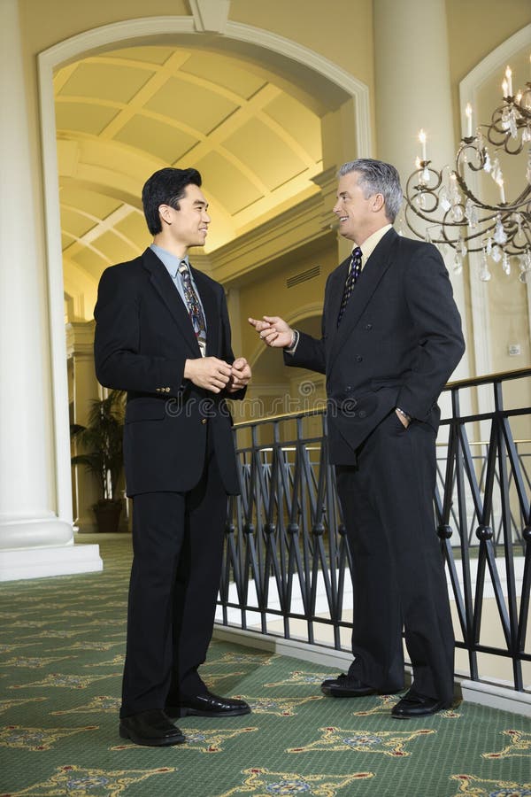 Two businessmen at hotel. stock photo. Image of work, client - 2044760