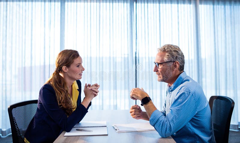 Serious Business People Negotiating Stock Image - Image of 3034 ...