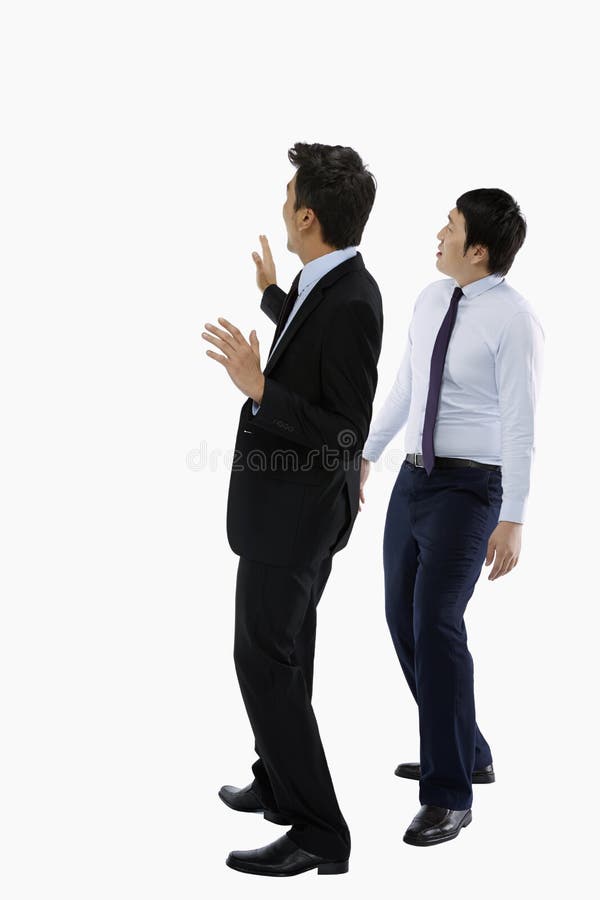 Two Businessmen Showing a Shocked Reaction Stock Photo - Image of ...
