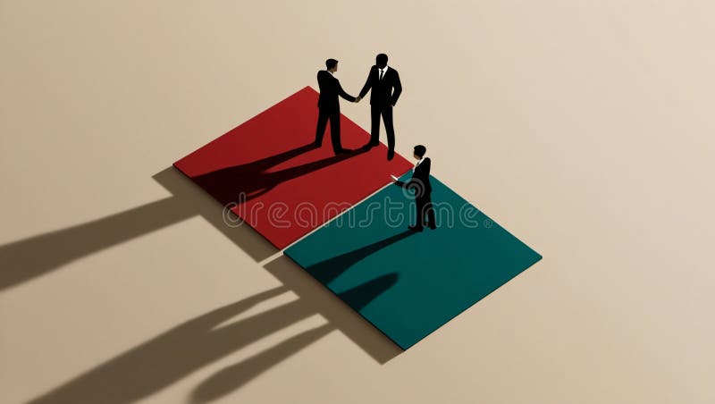 Two Businessmen Successfully Signed a Project Cooperation Stock ...