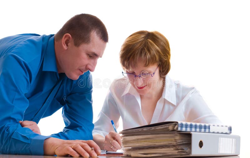 Filling Out Forms stock image. Image of helping, friendly - 189385