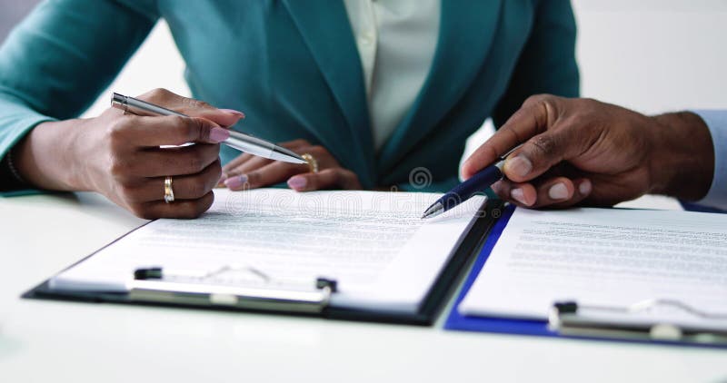 Two Businesspeople Hand Working Stock Photo - Image of workplace ...