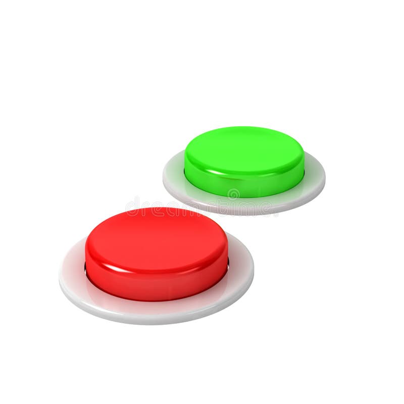 Red & Green Buttons (Vector) Stock Vector - Illustration of aqua ...
