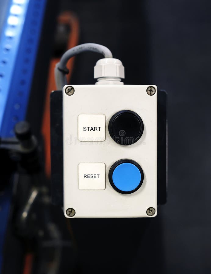 Two Buttons with the Words START and RESET Stock Image - Image of belt ...