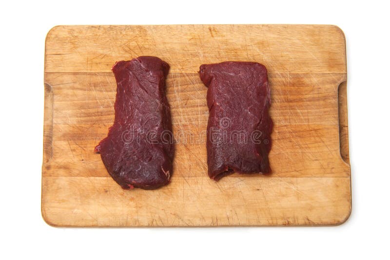 Raw camel meat steaks stock photo. Image of arabian, east - 44309742