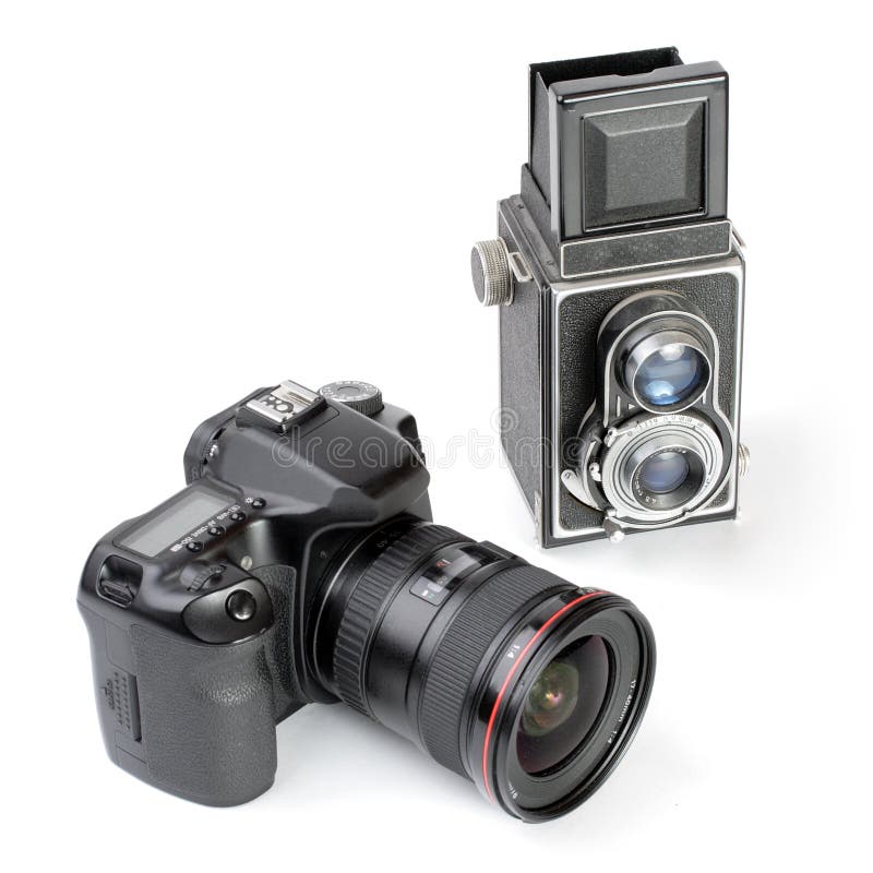 Two Cameras. stock photo. Image of exposure, dslr, cmos - 17835520