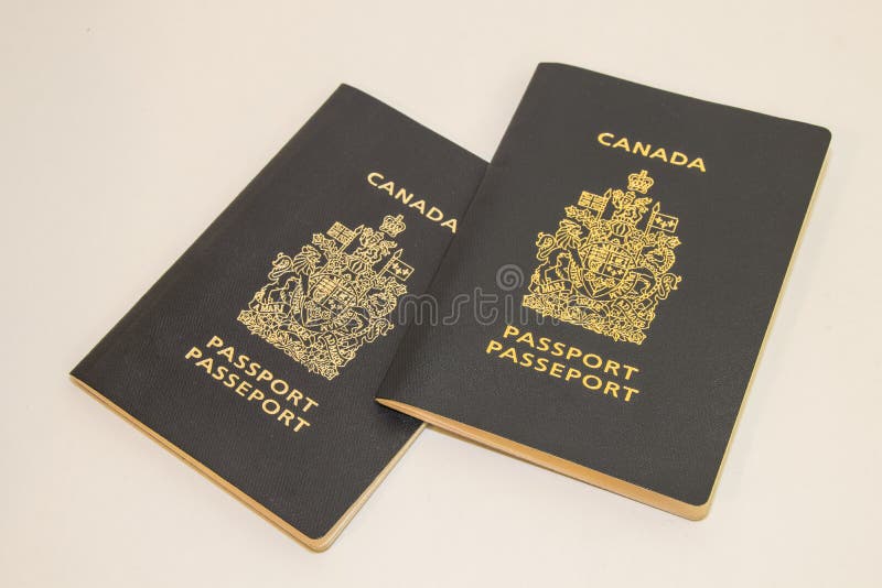 Two Canadian passports stock photo. Image of money, finance - 88609726