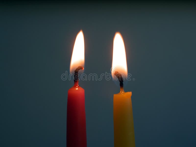 Two candles. stock image. Image of night, bright, light - 11262759