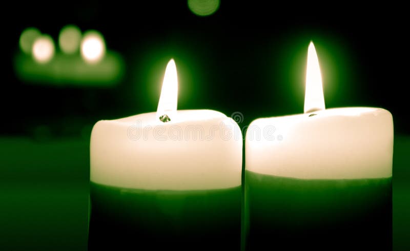 Two candles stock image. Image of detail, detailed, burning - 17511909