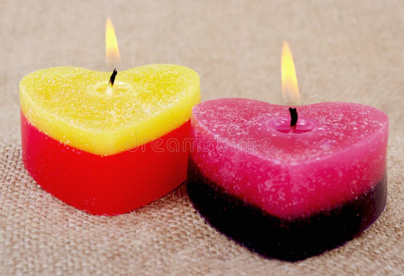 Two candles. stock image. Image of holiday, candle, burning - 17809301