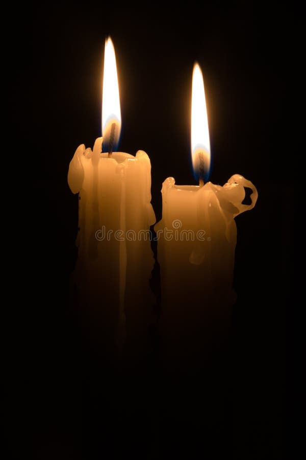 Two candles stock image. Image of isolated, brightly, fire - 6771947