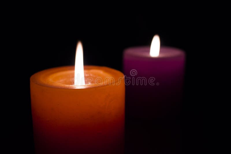 The two candles stock image. Image of decoration, candle - 66510361