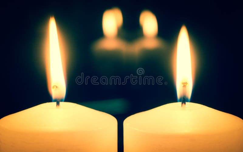 Two candles stock image. Image of detail, detailed, burning - 17511909