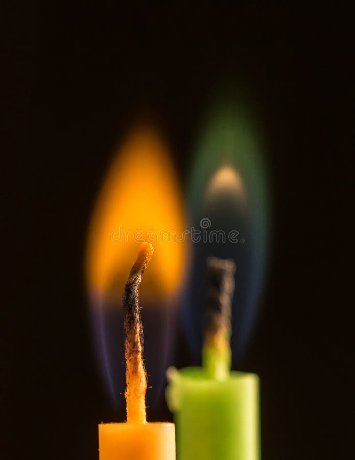 Two candles closeup stock photo. Image of light, abstract - 48924012