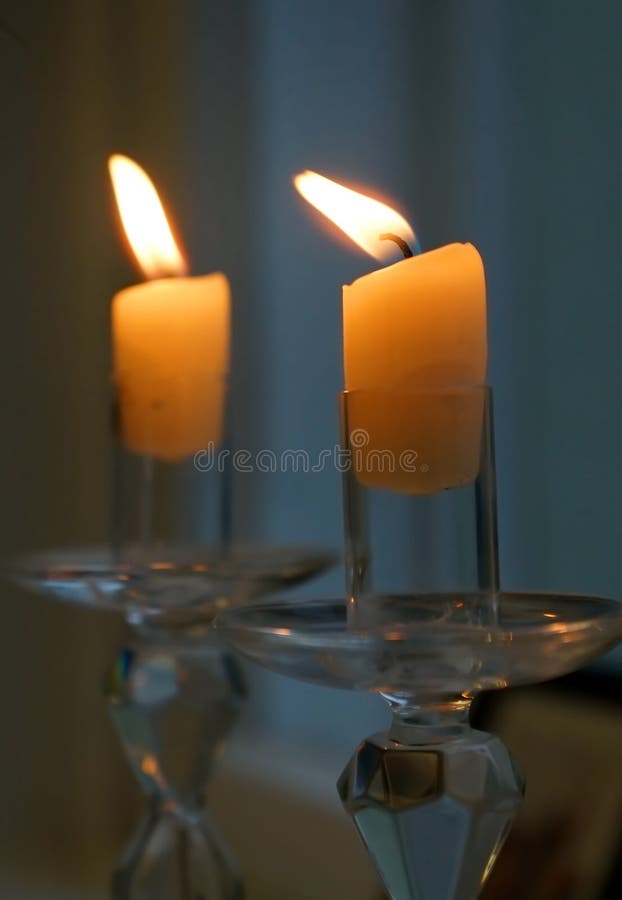 Two candles stock photo. Image of holiday, burning, candlelight - 35762684
