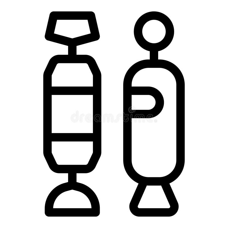 Two Candy Pieces Wrapped in Foil with Different Shapes Stock ...