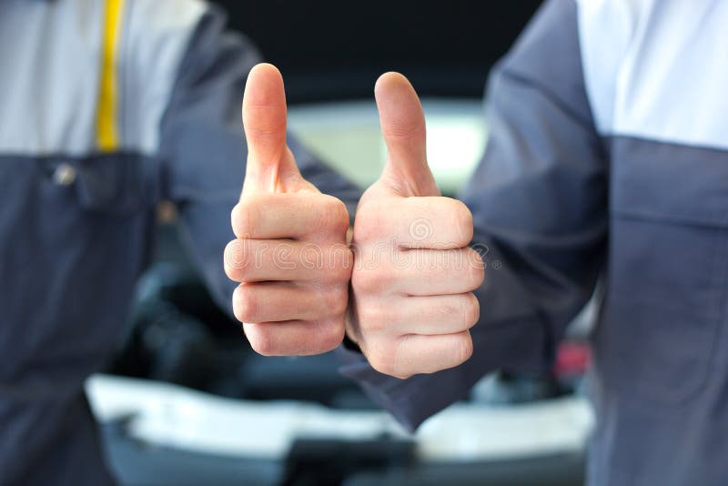 Two car mechanic hands stock image. Image of happy, motor - 48422357