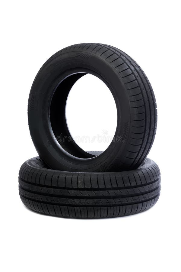 Two Car tire isolated stock photo. Image of round, safe - 58208990