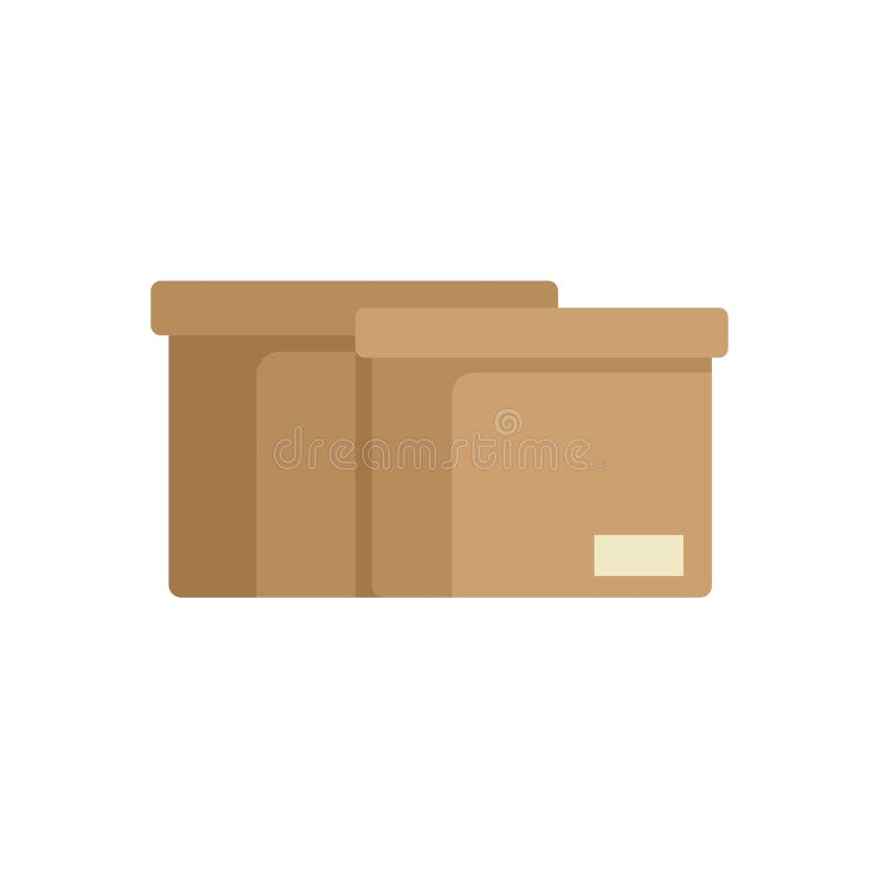 Two Cardboard Boxes Ready for Shipping and Handling Stock Illustration ...