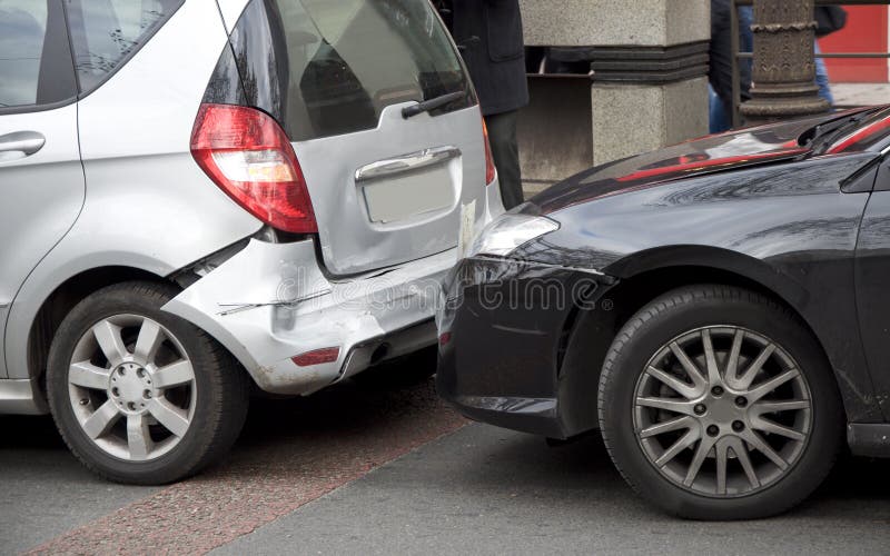 Two cars crash stock image. Image of dented, insurance - 22830885