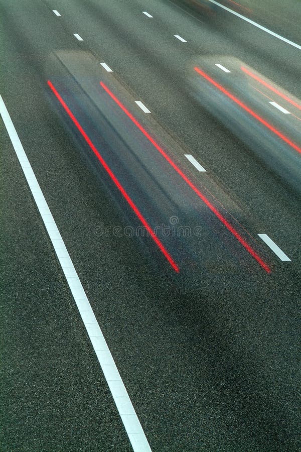 Two Cars Driving by on a Freeway Stock Image - Image of freeway ...