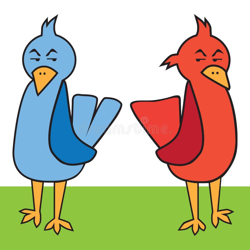 Birds Arguing Stock Illustrations – 33 Birds Arguing Stock ...