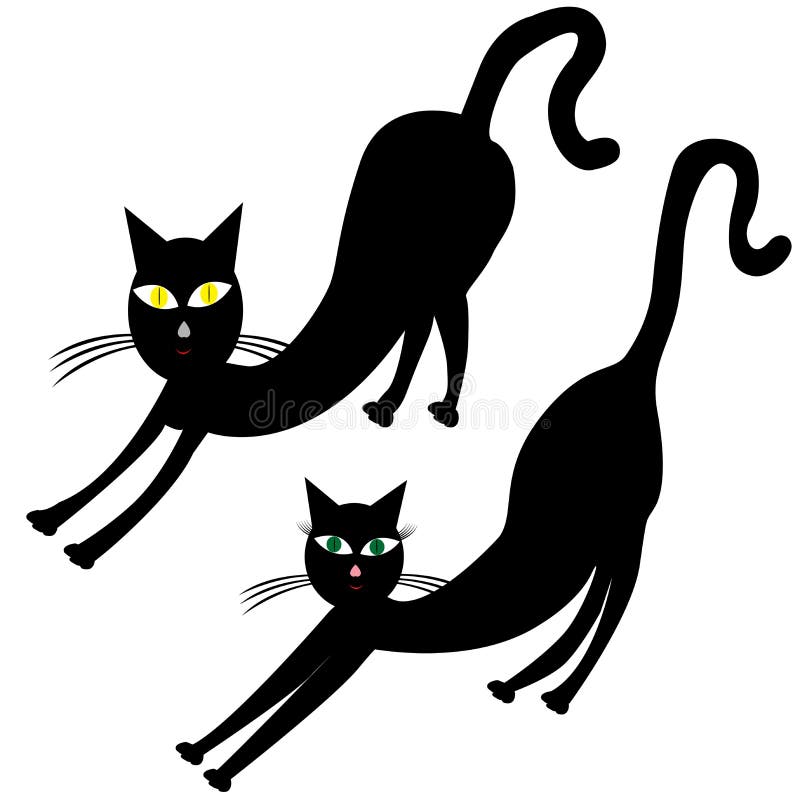 Simple Two Cats Stock Illustrations – 248 Simple Two Cats Stock ...