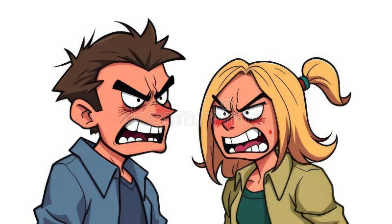 Couple Arguing Cartoon Stock Photos - Free & Royalty-Free Stock Photos ...